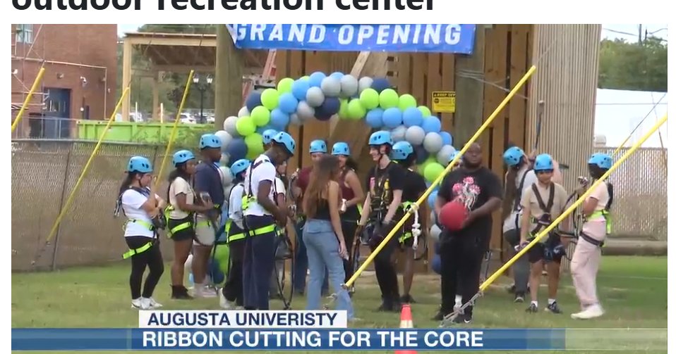 Augusta University unveils new outdoor recreation center | Challenge ...
